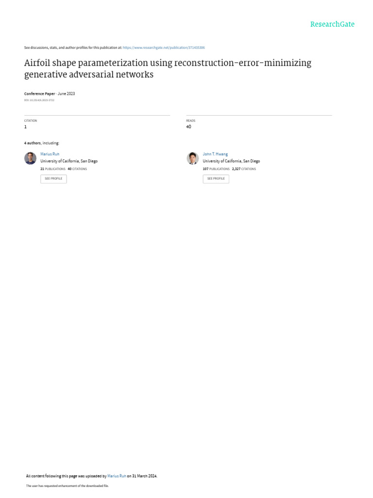 Airfoil Shape Parameterization Using Reconstruction Error Minimizing Generative Adversarial
