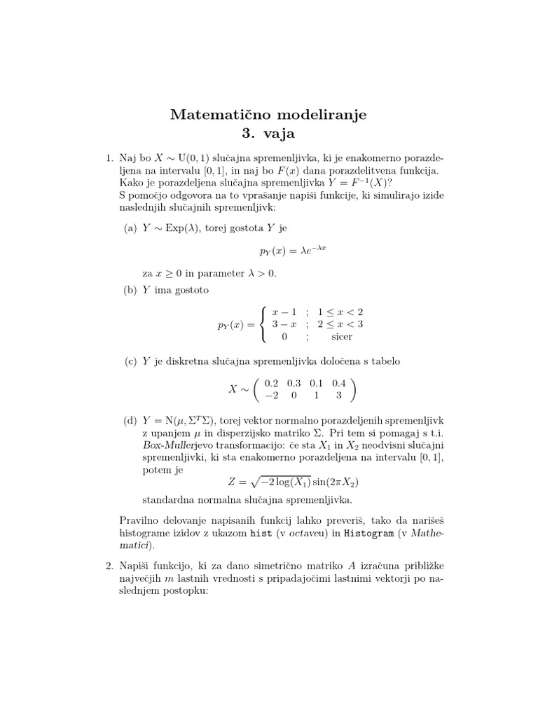 Matmod Vaja-3 | PDF