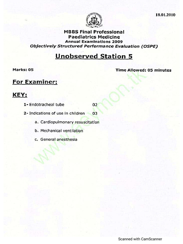 Paeds Ospe Aymen Blog | PDF