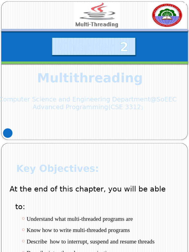 Advanced Multithreading Concepts | PDF | Process (Computing) | Thread ...