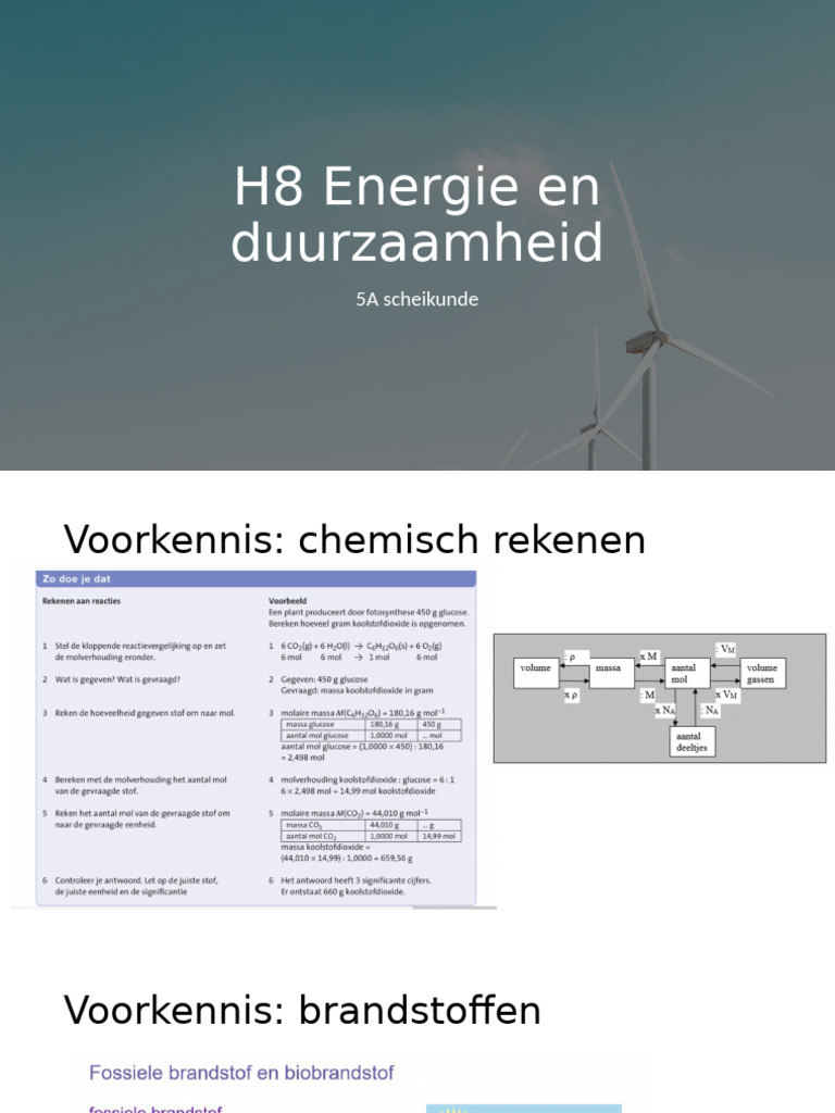 H8 Energie en Duurzaamheid | PDF