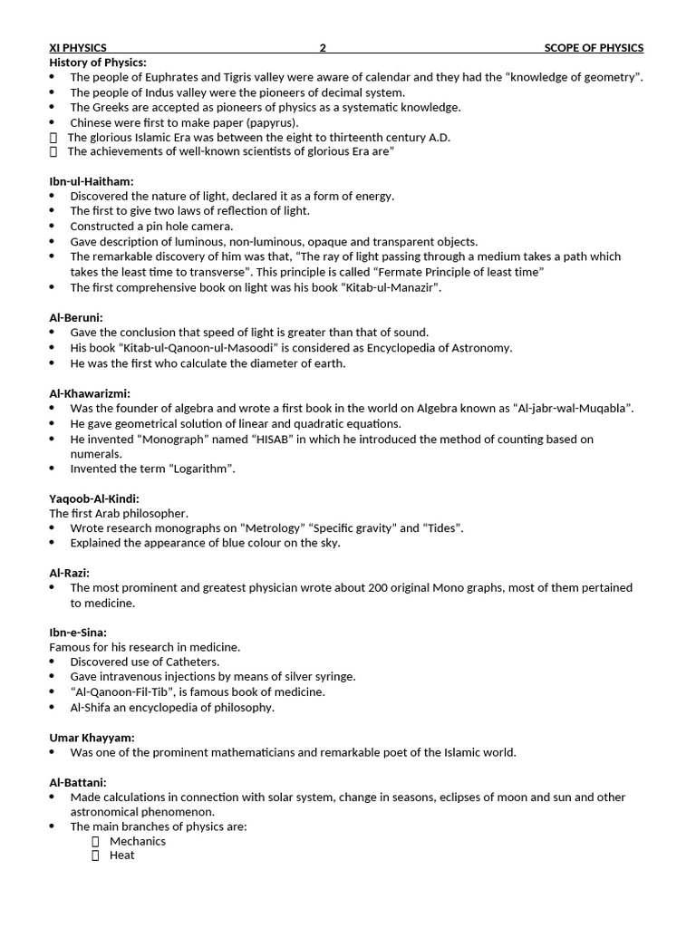 Chapter1 - Scope of Physics | PDF | Observational Error | Significant ...