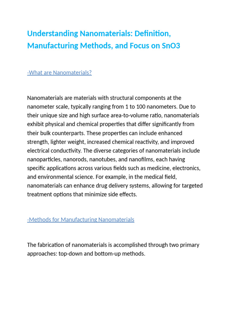 Understanding Nanomaterials | PDF | Nanomaterials | Nanotechnology