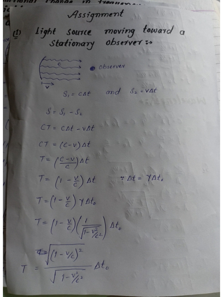 Assignment of R Doppler Effect | PDF