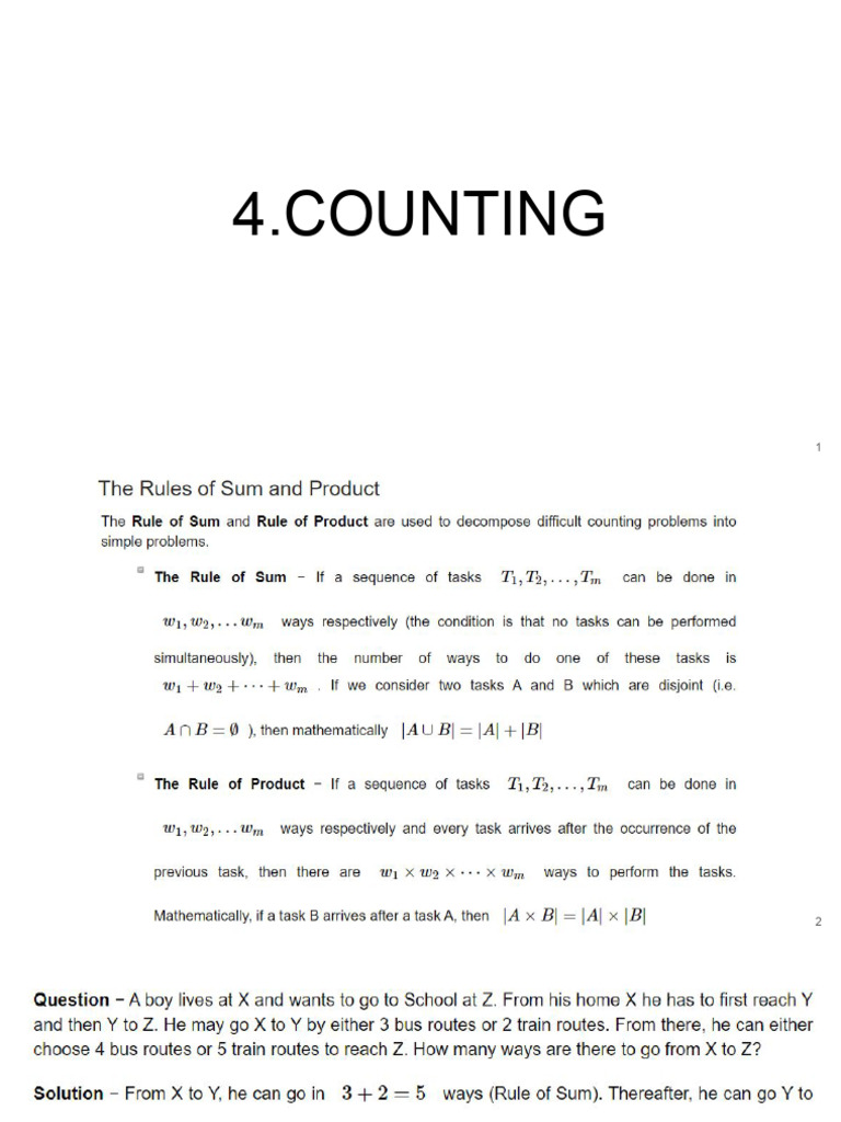 Counting DSGT | PDF