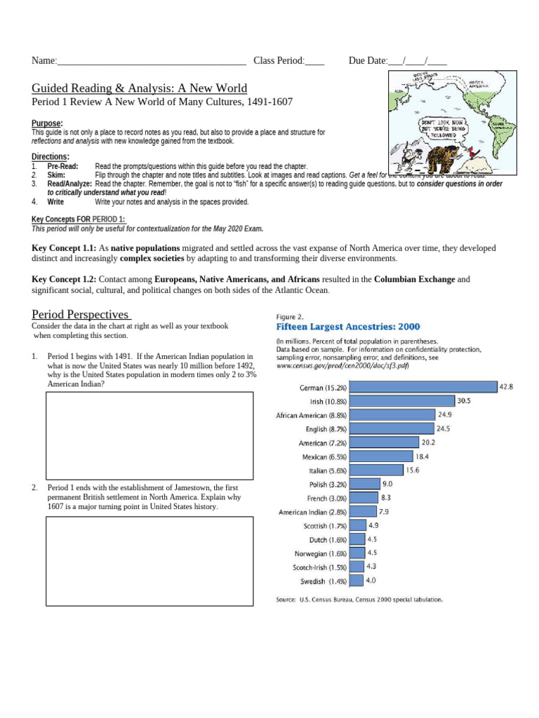 Period 1 Review Assignment 1 | PDF | Age Of Discovery | Spanish Empire