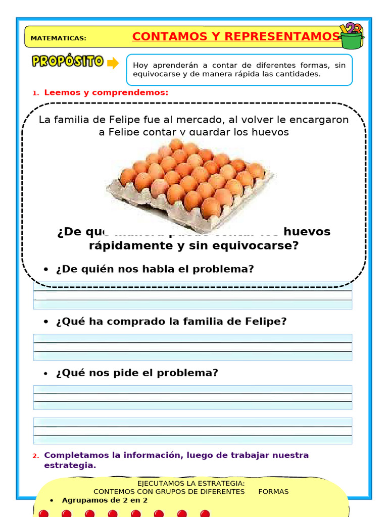 U3 S1 Ficha D2 Mat Contamos y Representamos Números | PDF
