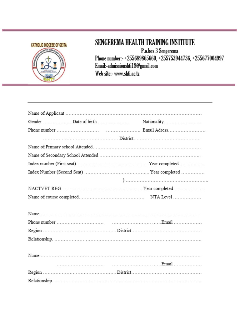 6c4d56d83dfilename-APPLICATION 2024 | PDF | Diploma | Health Care