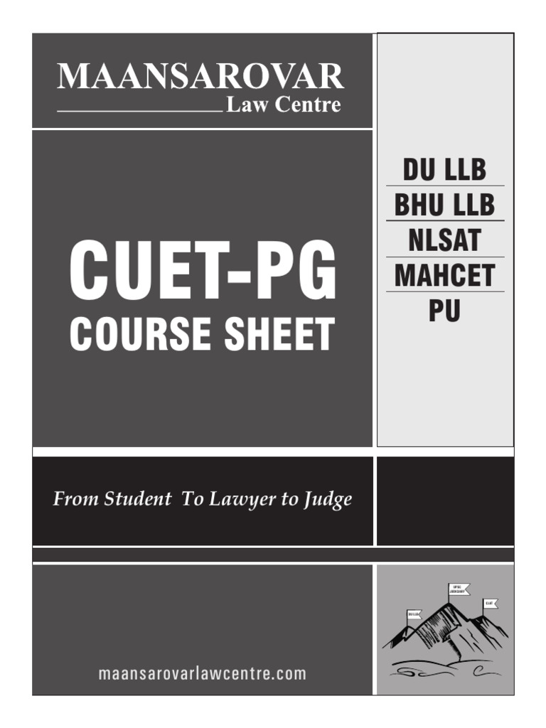 Cuet-Pg Course Sheet | PDF | Career & Growth | Business