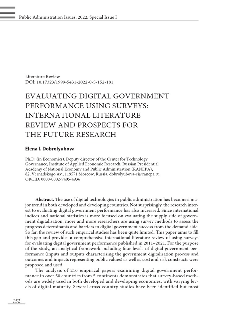 ok-EVALUATING DIGITAL GOVERNMENT PERFORMANCE USING SURVEYS ...