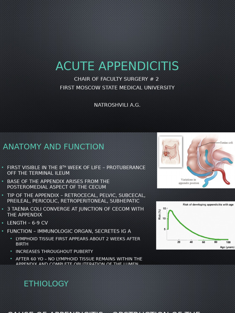 APPENDICITIS | PDF | Diseases And Disorders | Medical Specialties