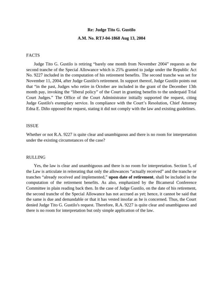 Re - Judge Castillo | PDF