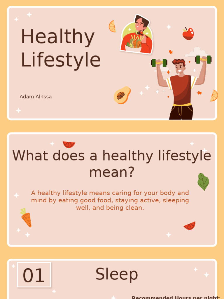 Healthy Lifestyle Presentation | PDF