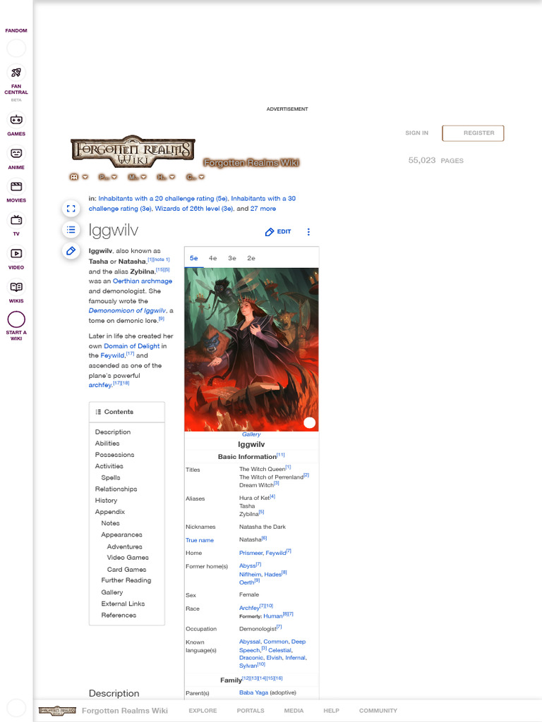 Iggwilv - Forgotten Realms Wiki - Fandom | PDF | D20 System | Wizards Of The Coast Games
