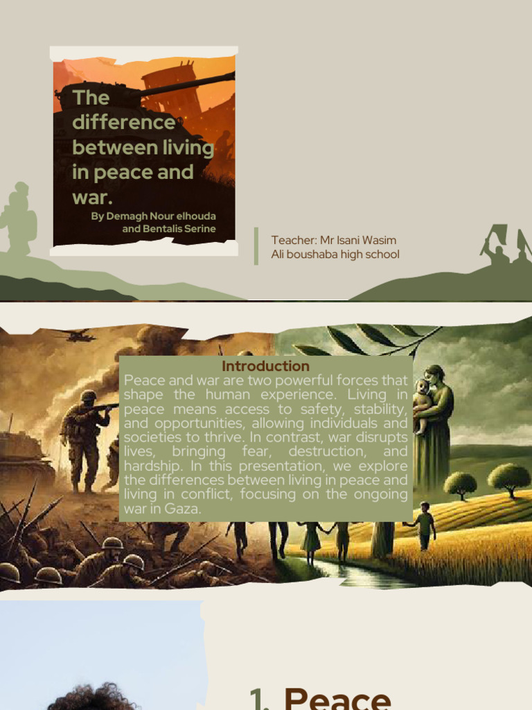 Peace vs War | PDF | Peace