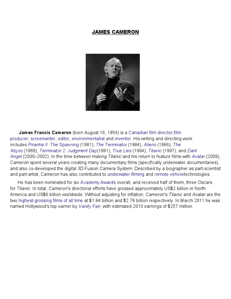 James Cameron | PDF