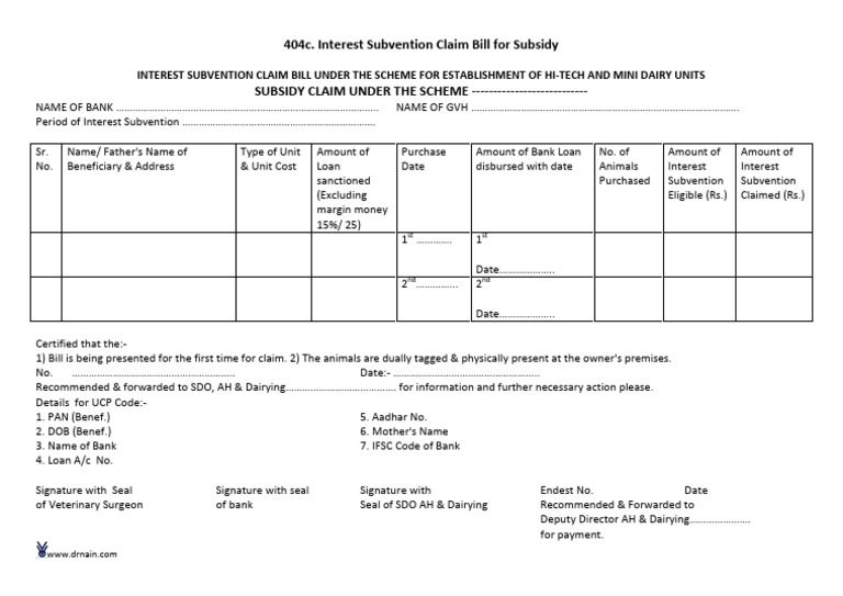 Dairy Subsidy Claim Guidelines | PDF | Subsidy | Economies