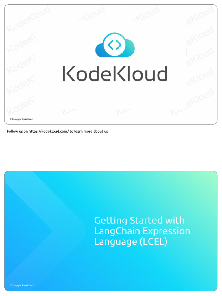 Section 070 Introduction To LCEL | PDF | Software Development | Computer Programming