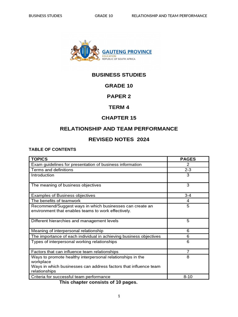 Grade 10 Team Performance Insights | PDF | Prejudices | Goal