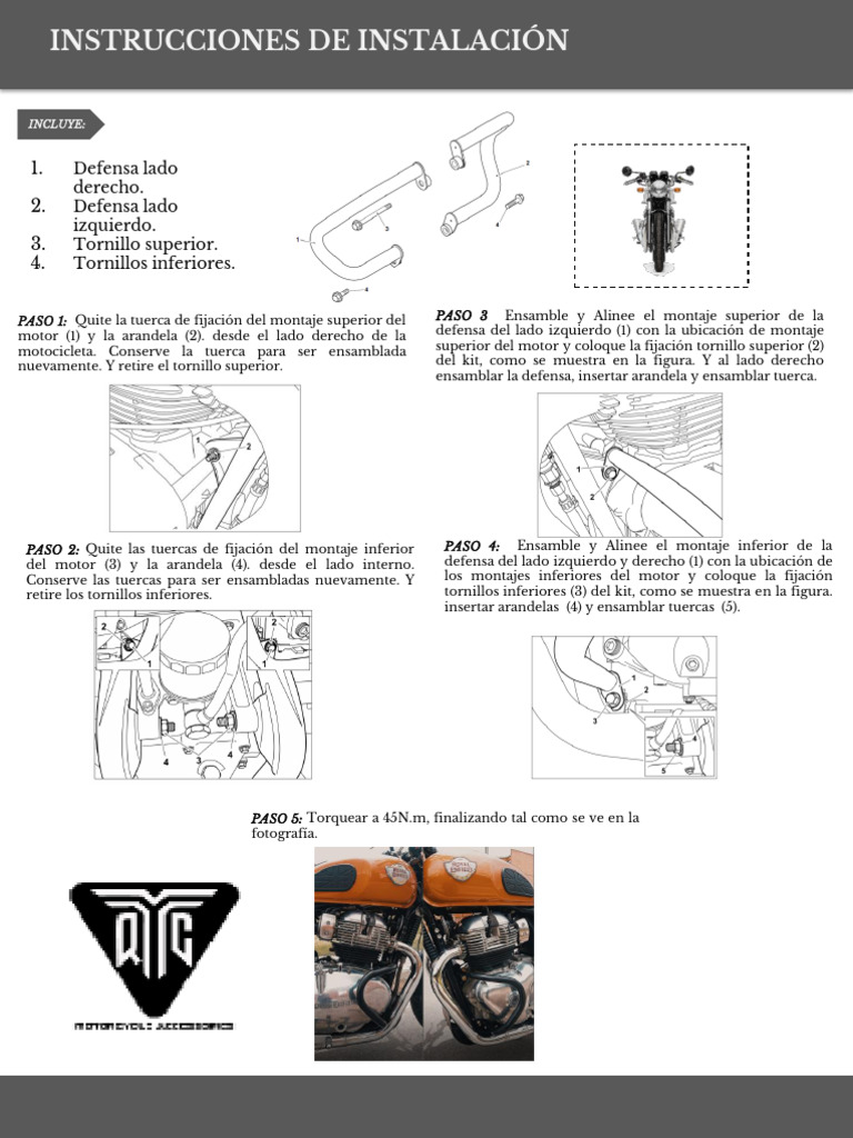 Instructivo 1-3 | PDF | Tornillo | Tuerca (Hardware)