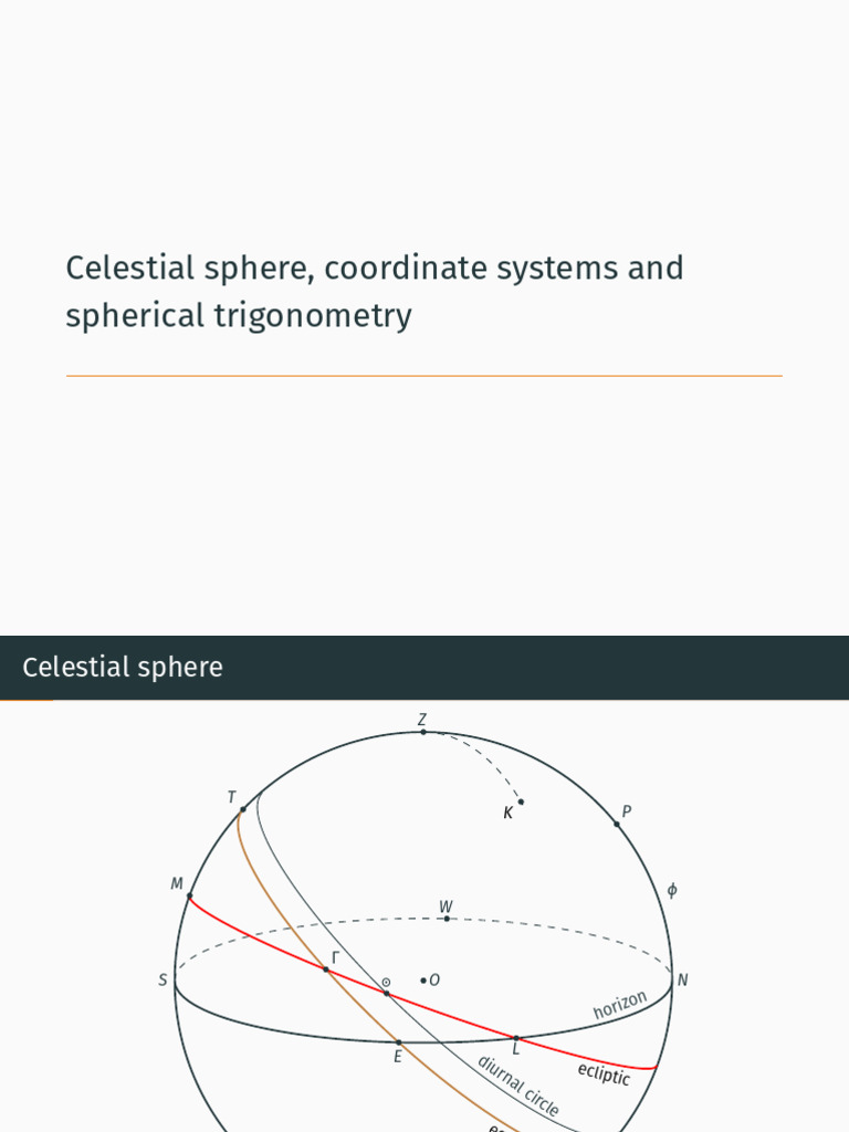 Celestial Sphere | PDF | Sphere | Equator