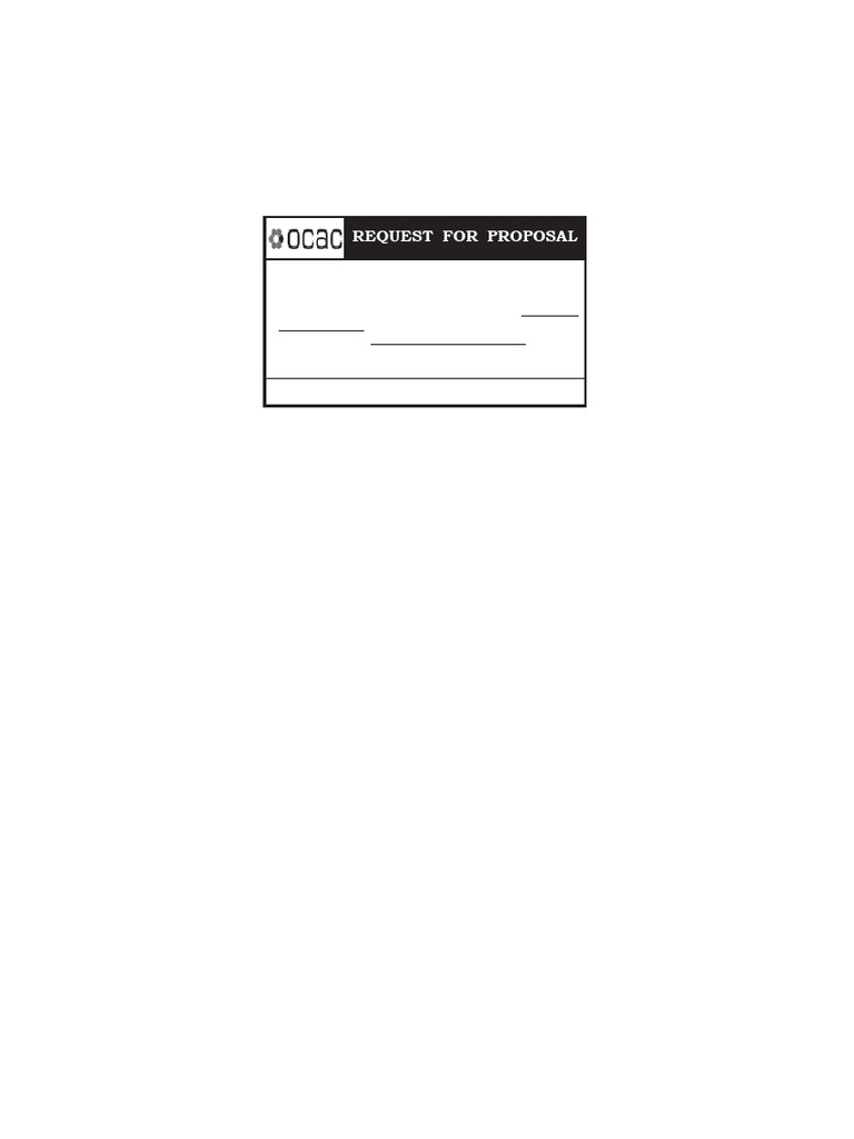 (RFP) Osdc | PDF | Technology & Engineering