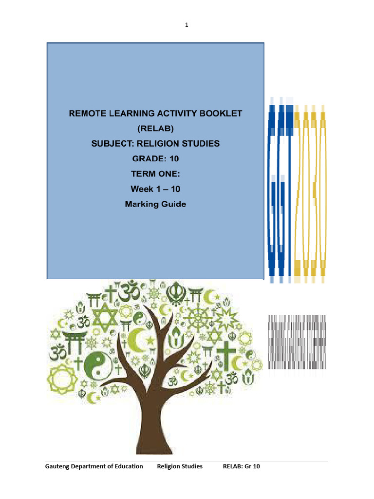 2.1. Grade 10 RS Term 1 - 4 Educator - Marking Guideline | PDF | Hiv ...