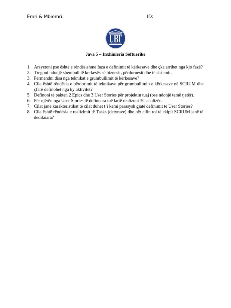 IS - Ushtrime 5 | PDF