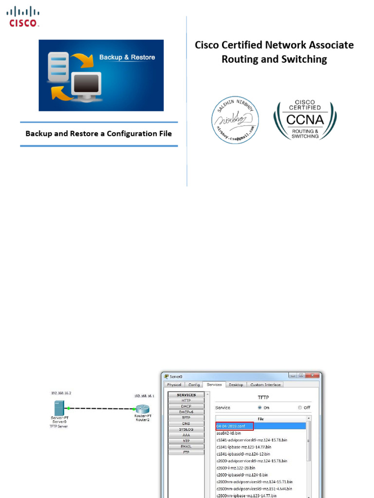 8.3 Using TFTP To Backup and Restore A Configuration File | PDF ...
