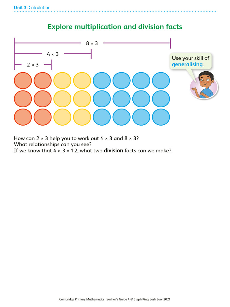 Visual 14- Explore multiplication and division facts | PDF