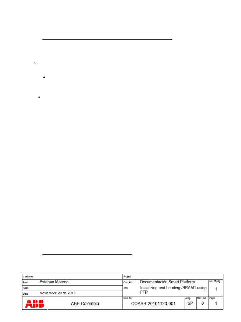 Initializing and Loading BRAM1 Using FTP | PDF | File Transfer Protocol ...
