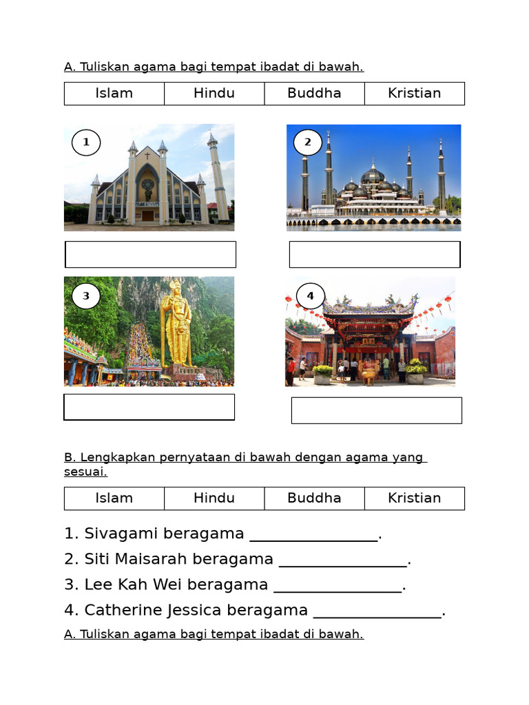 Lembaran Kerja Moral Tahun 2 | PDF