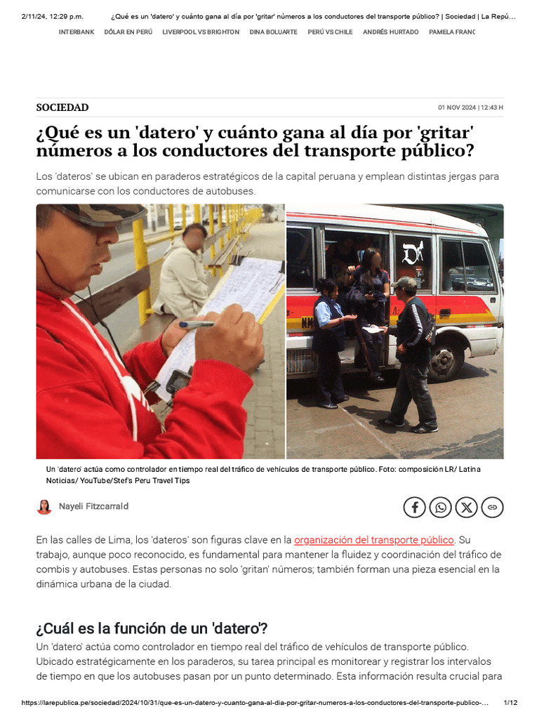 ¿Qué Es Un 'Datero' y Cuánto Gana Al Día Por 'Gritar' Números A Los ...