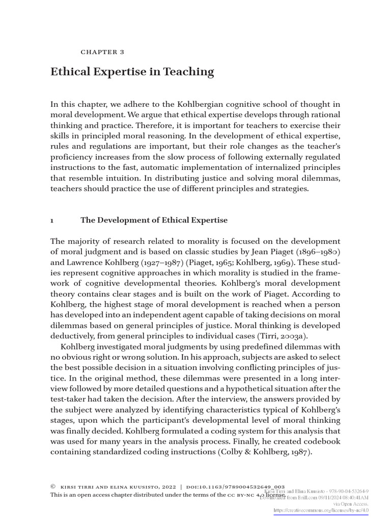 Lesson 2 Ethical Expertise in Teaching | PDF | Cognition | Cognitive Science