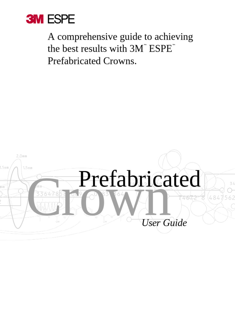 Prefab Crowns User Guide | PDF | Poly(Methyl Methacrylate) | Dentistry ...