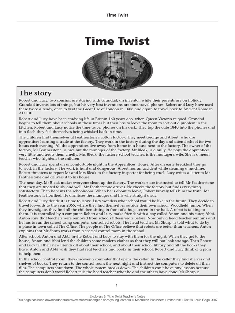 Time_Twist_Teacher_s_Notes | PDF | Reading Comprehension | Vocabulary