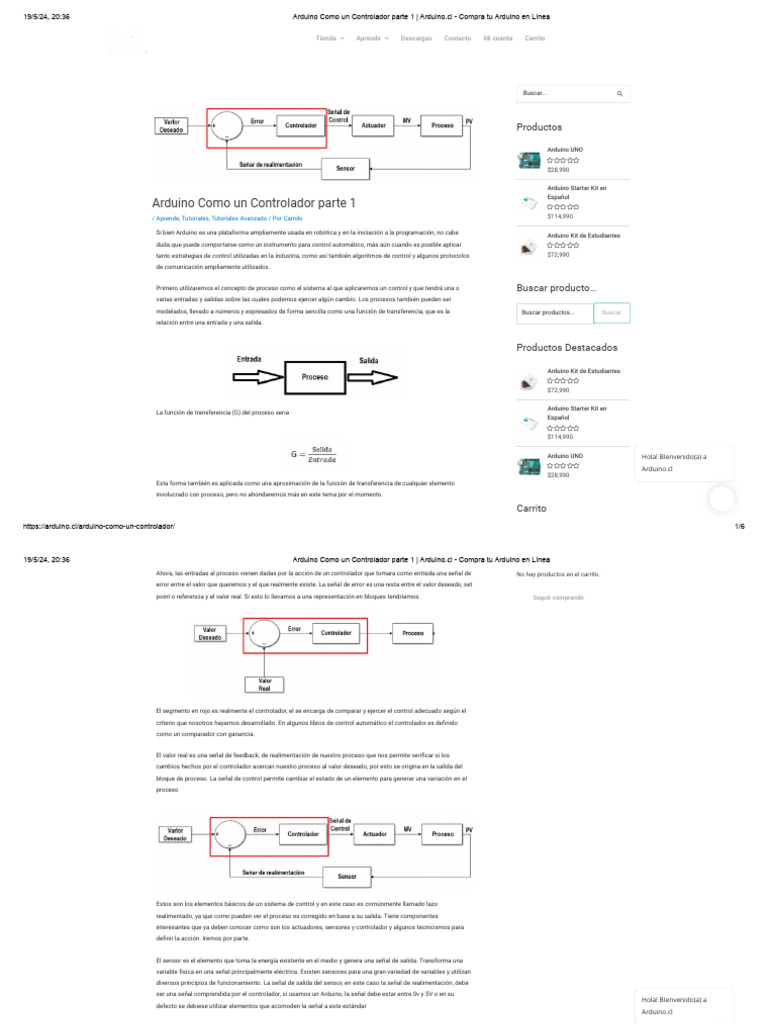 Arduino Como Un Controlador Parte 1 Arduino Cl Compra Tu Arduino En Línea Pdf 
