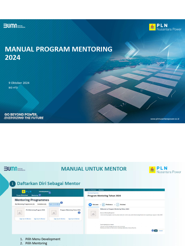 Manual Program Mentoring 2024 | PDF