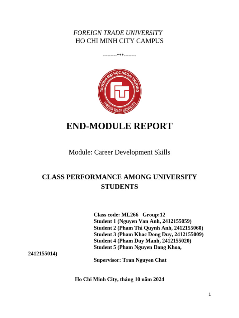 University Students' Class Performance Analysis | PDF | Survey Methodology | Learning
