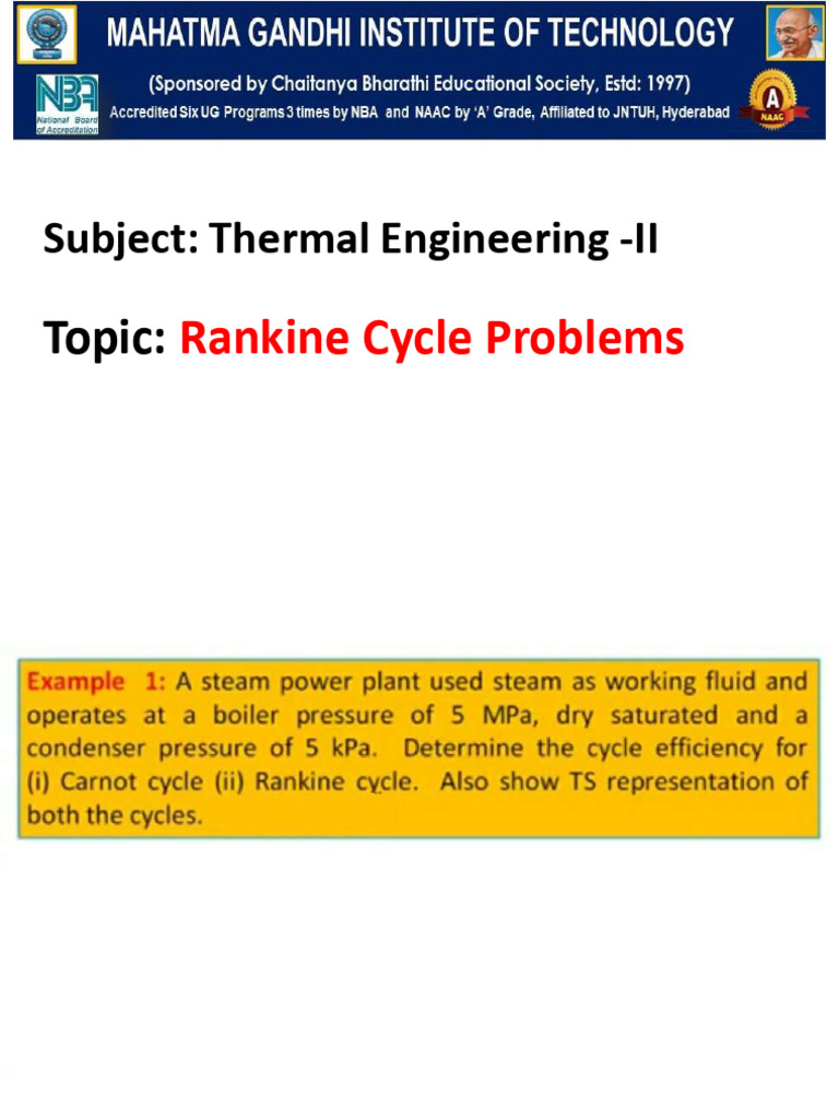 Rankine Cycle Problems - 3 | PDF