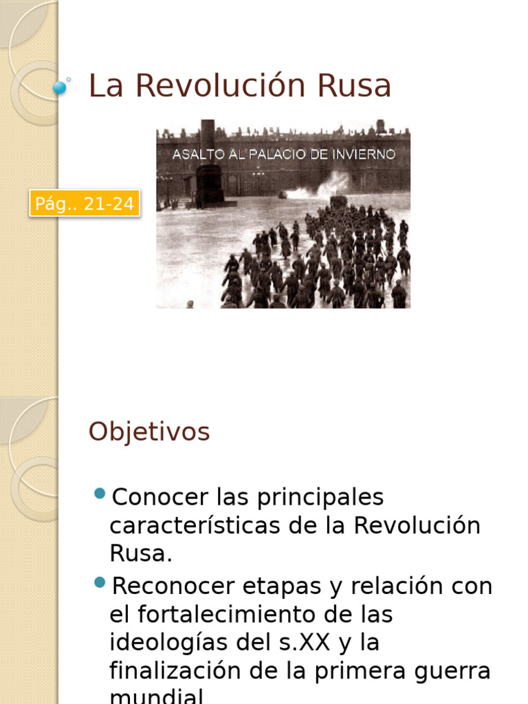 La Revolución Rusa: Claves y Etapas | PDF | Vladimir Lenin | revolución ...