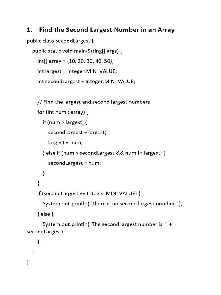 Java CAT 1 Programs | PDF | Integer (Computer Science) | Constructor (Object Oriented Programming)