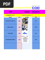 Reps Haul Spreadsheet | PDF | Renminbi | Fashion
