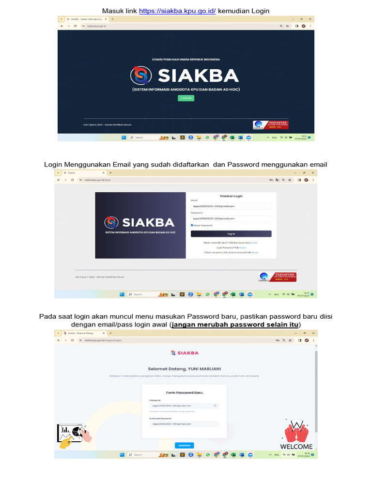 Juknis Siakba Pengisian Data Diri KPPS | PDF