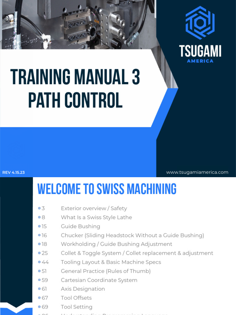 Tsugami Three Path Programming Rev 041523 | PDF | Metalworking | Elementary Geometry