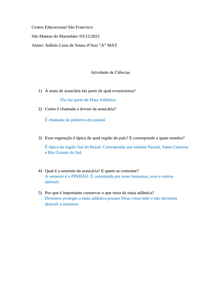 Adônis Ativ de Ciencias | PDF