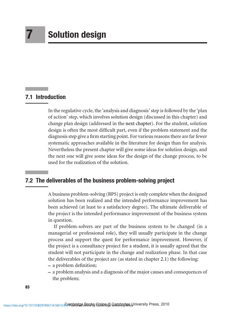 Business Problem-Solving Solution Design | PDF | Business Process ...