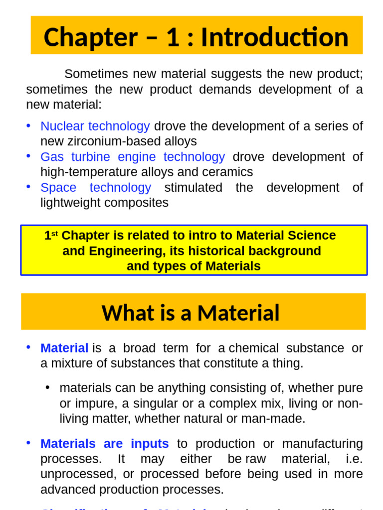 Chapter 1- Introduction | PDF | Materials Science | Composite Material