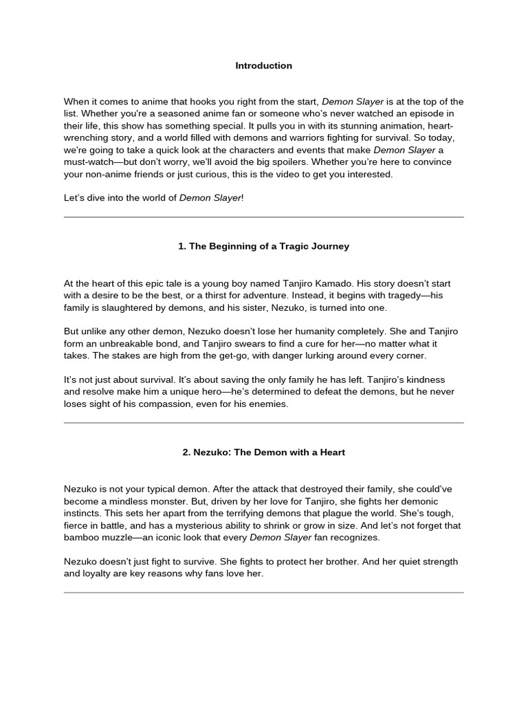 Demon Slayer - The Ultimate Introduction For Non-Anime Fans | PDF | Law ...