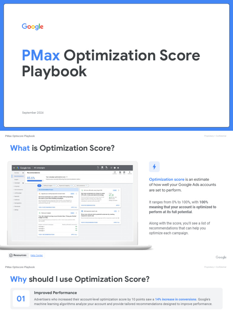 External-PMax-Optimization-Score-Playbook | PDF | Advertising | Digital ...
